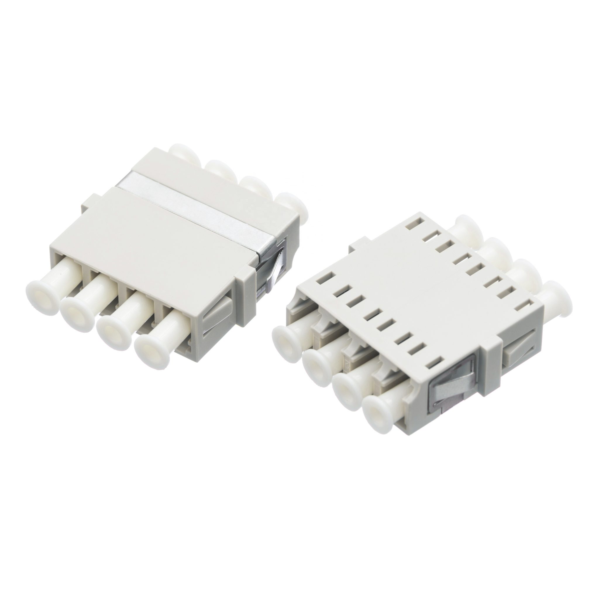 LC UPC Multi Mode Quad Fiber Optical Adapter - TELHUA