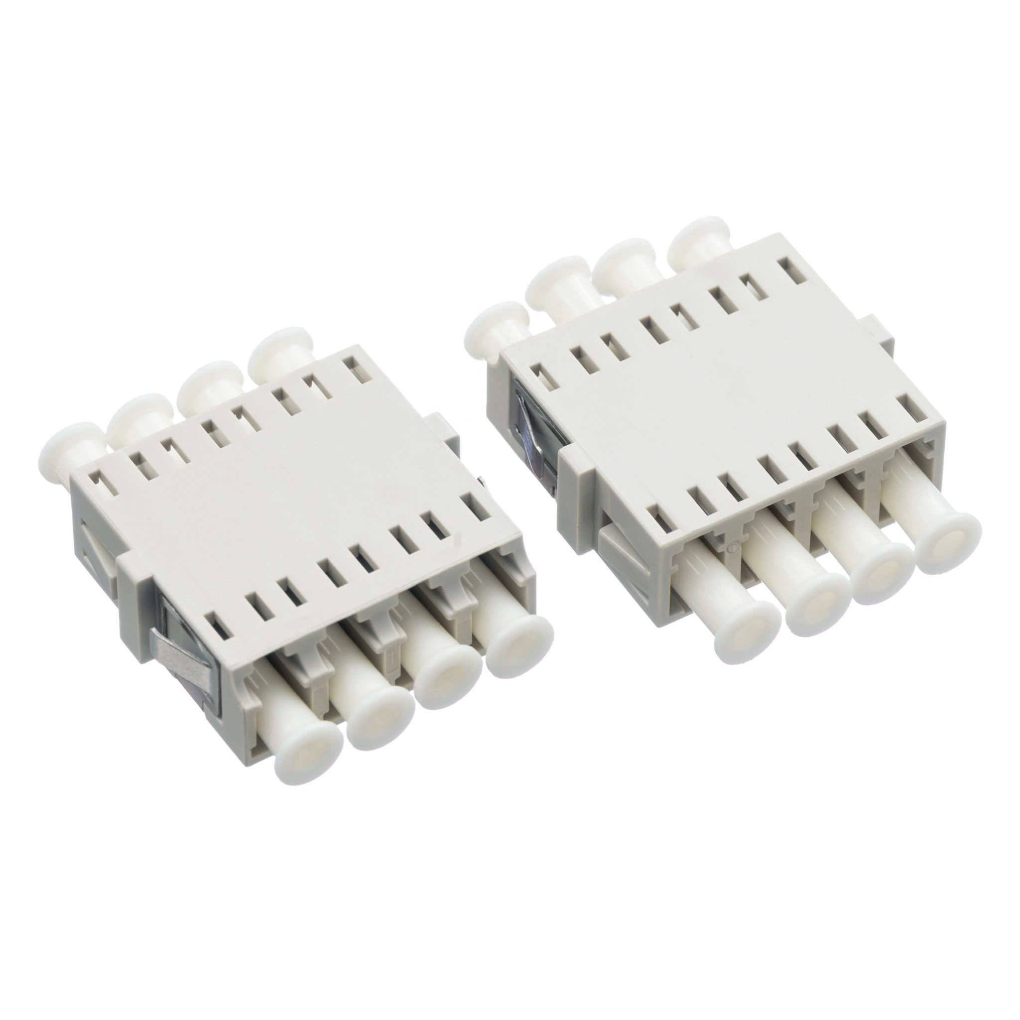 LC UPC Multi Mode Quad Fiber Optical Adapter - TELHUA