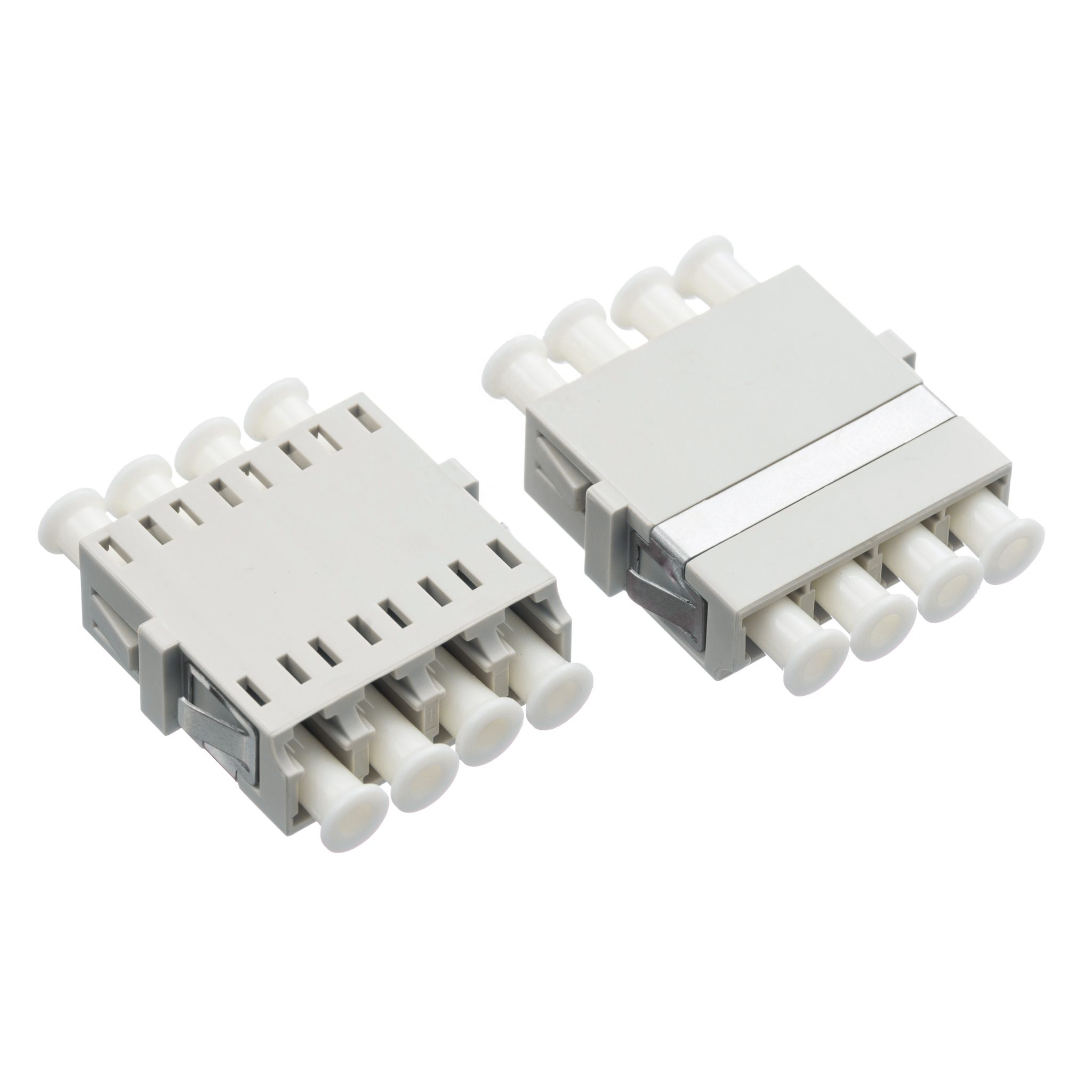 LC UPC Multi Mode Quad Fiber Optical Adapter - TELHUA